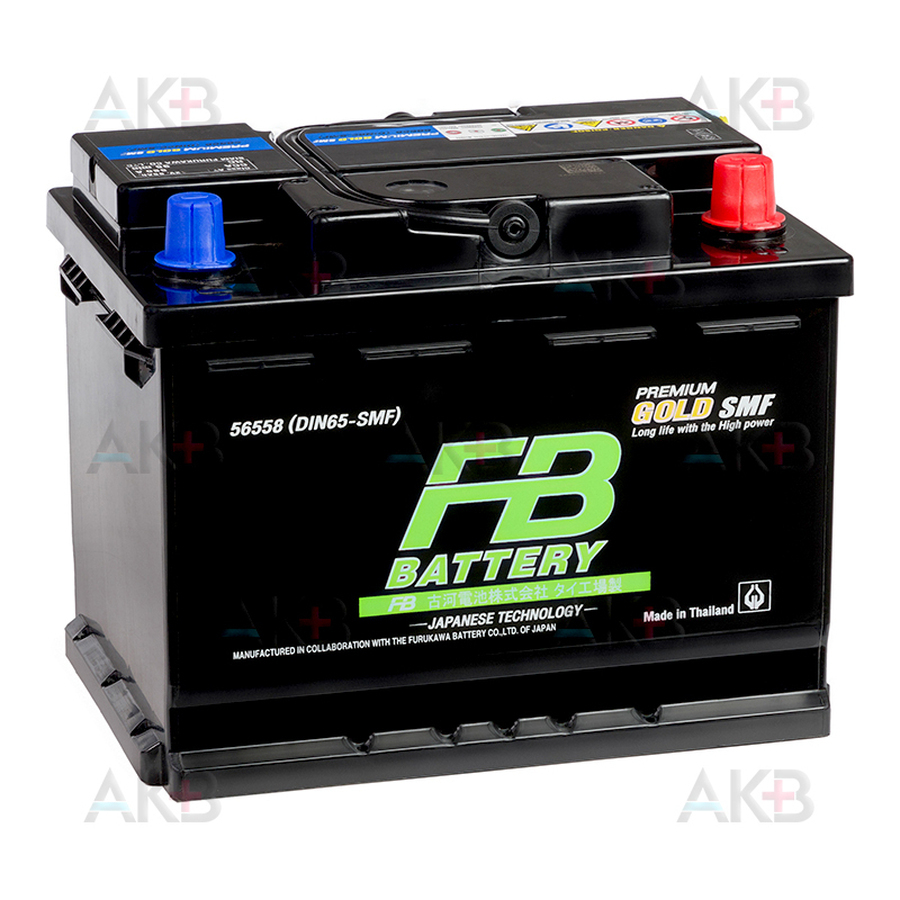 Аккумулятор Аккумулятор FB Premium Gold SMF 65 Ач 580A обр. пол. 56558 (242х175х190) LN2 DIN 65 ...