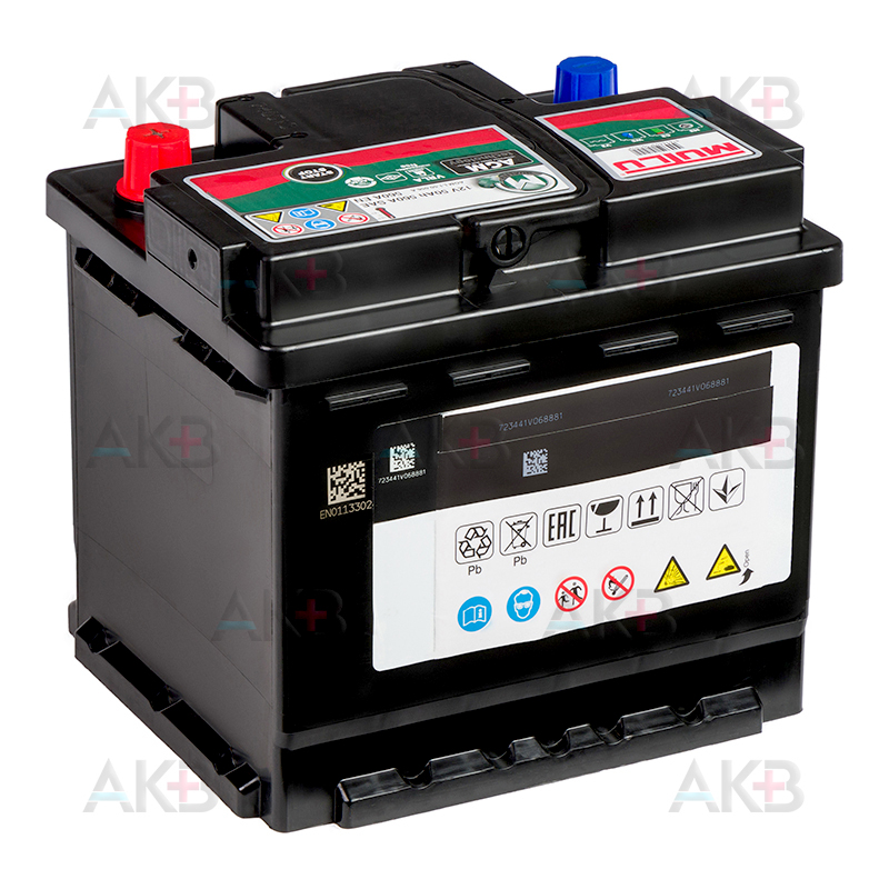 Аккумулятор Mutlu AGM 50 Ач 560A обр. пол. (207x175x190) AGM.L1.50.056 ...