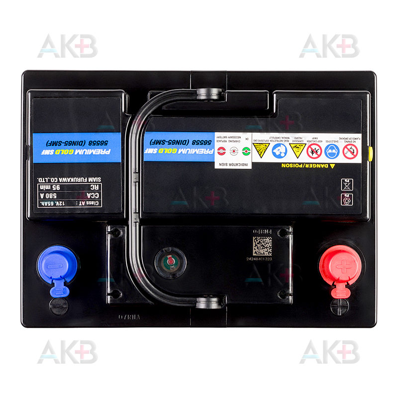 Аккумулятор Аккумулятор FB Premium Gold SMF 65 Ач 580A обр. пол. 56558 (242х175х190) LN2 DIN 65 ...