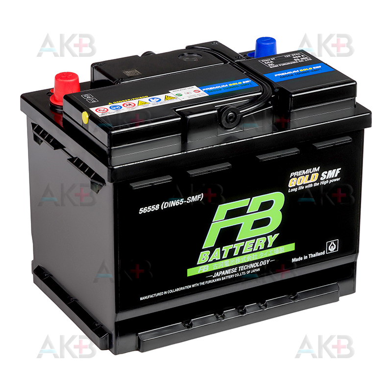 Аккумулятор Аккумулятор FB Premium Gold SMF 65 Ач 580A обр. пол. 56558 (242х175х190) LN2 DIN 65 ...
