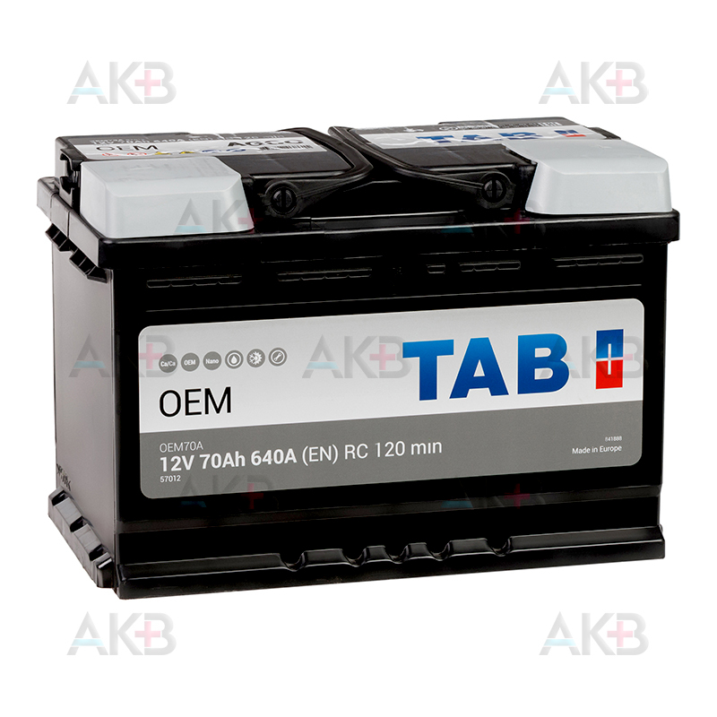 Аккумулятор Аккумулятор TAB OEM 70 Ah 640A (278x175x190) OEM70A 57012 ...